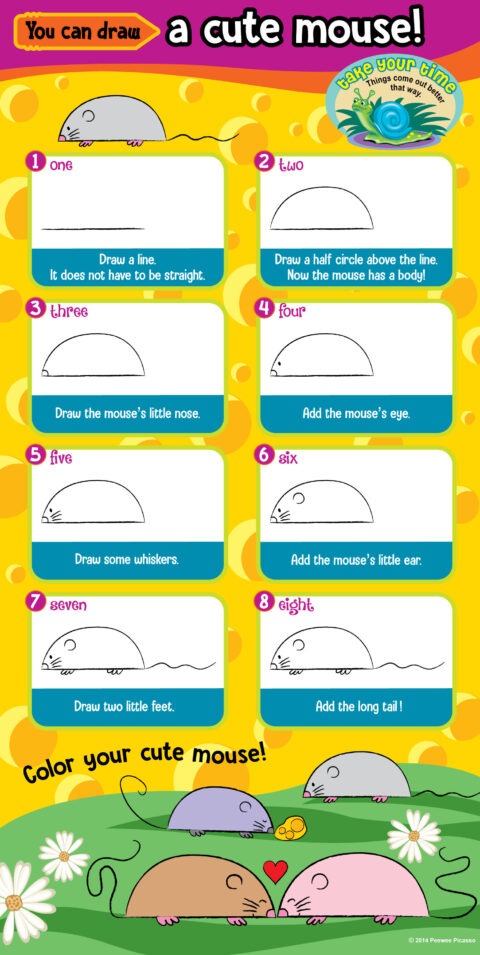 Draw an Easy Cheesy Mouse!